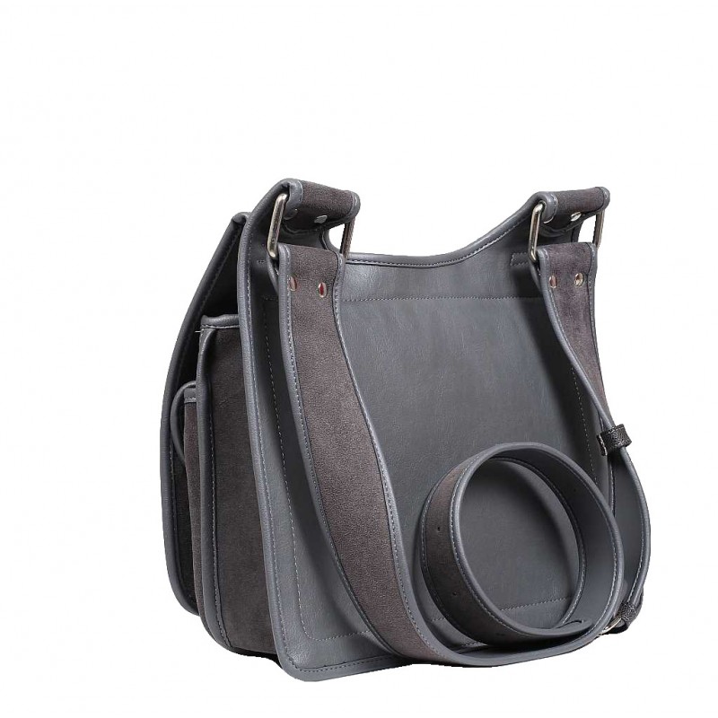 Leather shoulder bag Bookcase
